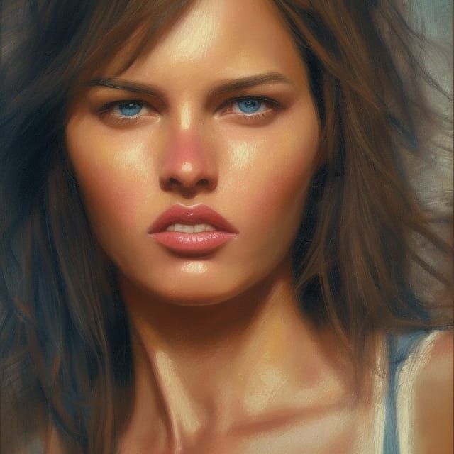 Beautiful Woman's Face - AI Generated Artwork - NightCafe Creator