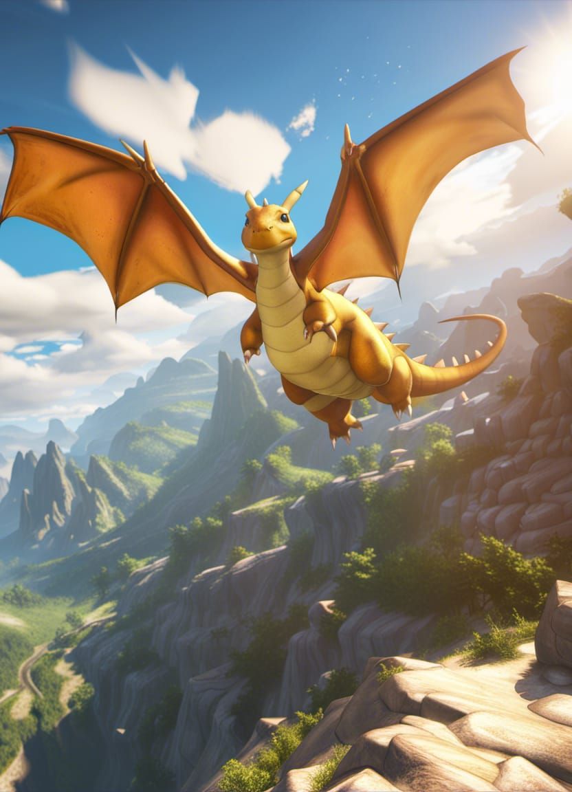 Dragonite - AI Generated Artwork - NightCafe Creator