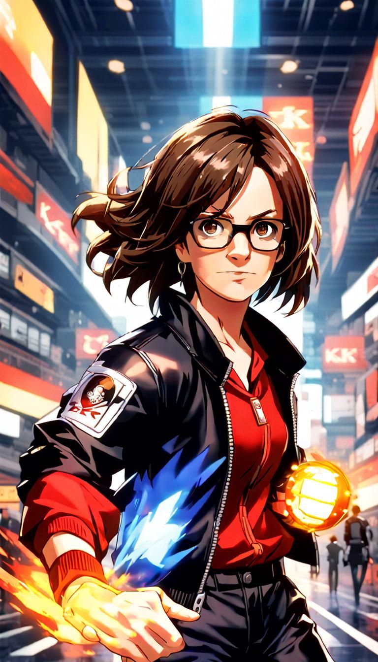 Tina Fey as a KOF Style Character, Concept Art, Character Design and ...