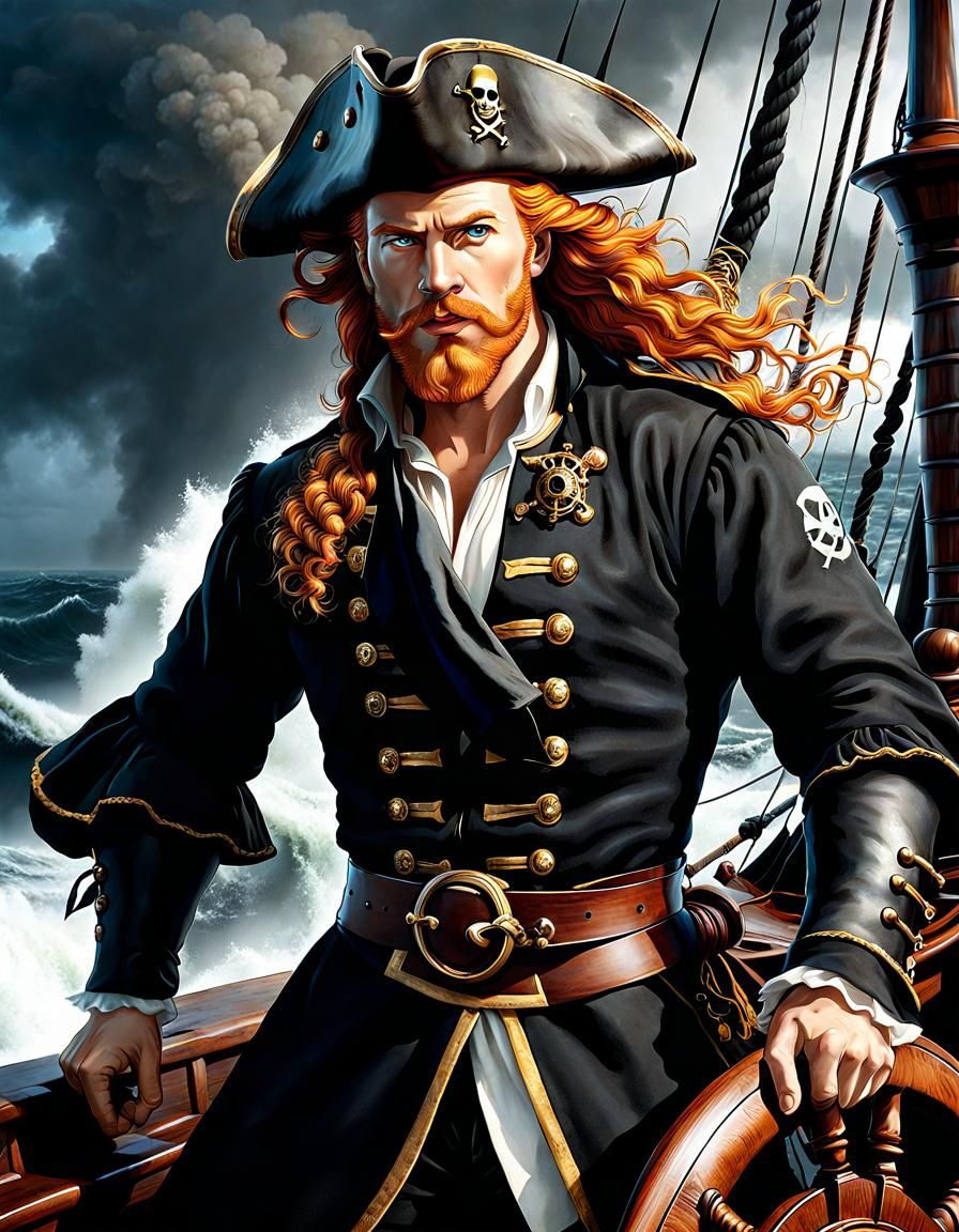 Pirate Captain v.5 - AI Generated Artwork - NightCafe Creator