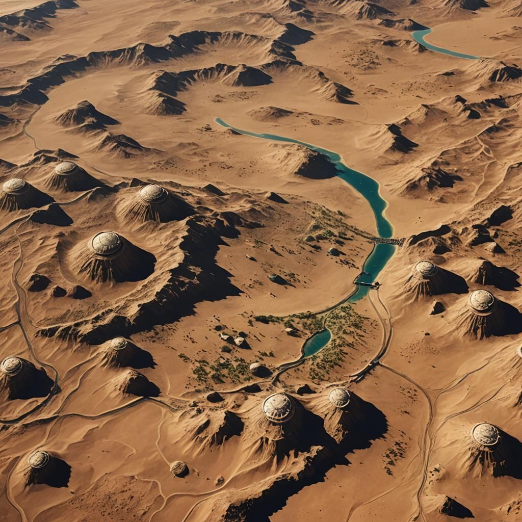 Arrakis Planet Oasis — *Dune* - AI Generated Artwork - NightCafe Creator