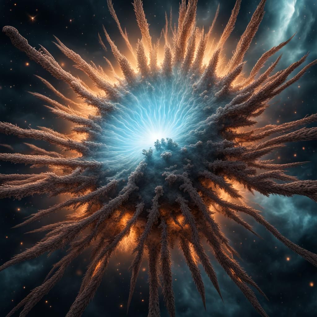 Organic Planet Supernova - AI Generated Artwork - NightCafe Creator