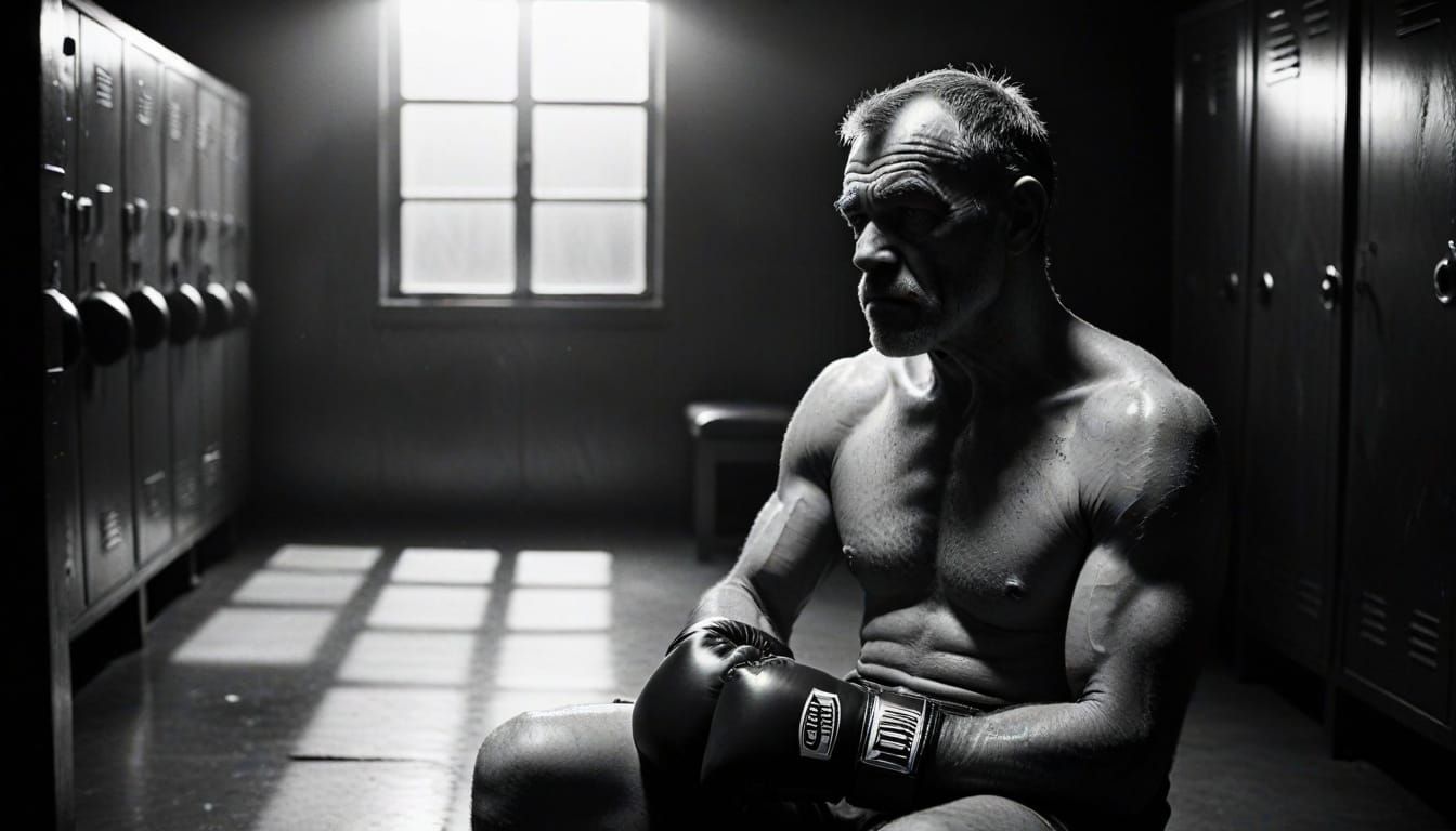 the forever journeyman boxer - Grizzled Boxer in Noir Film S...