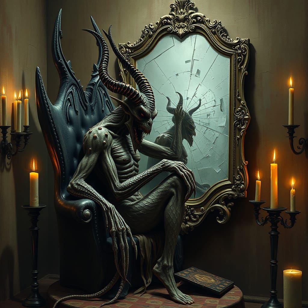 Self loathing as a demon - Tormented Demon Confronts Its Dis...