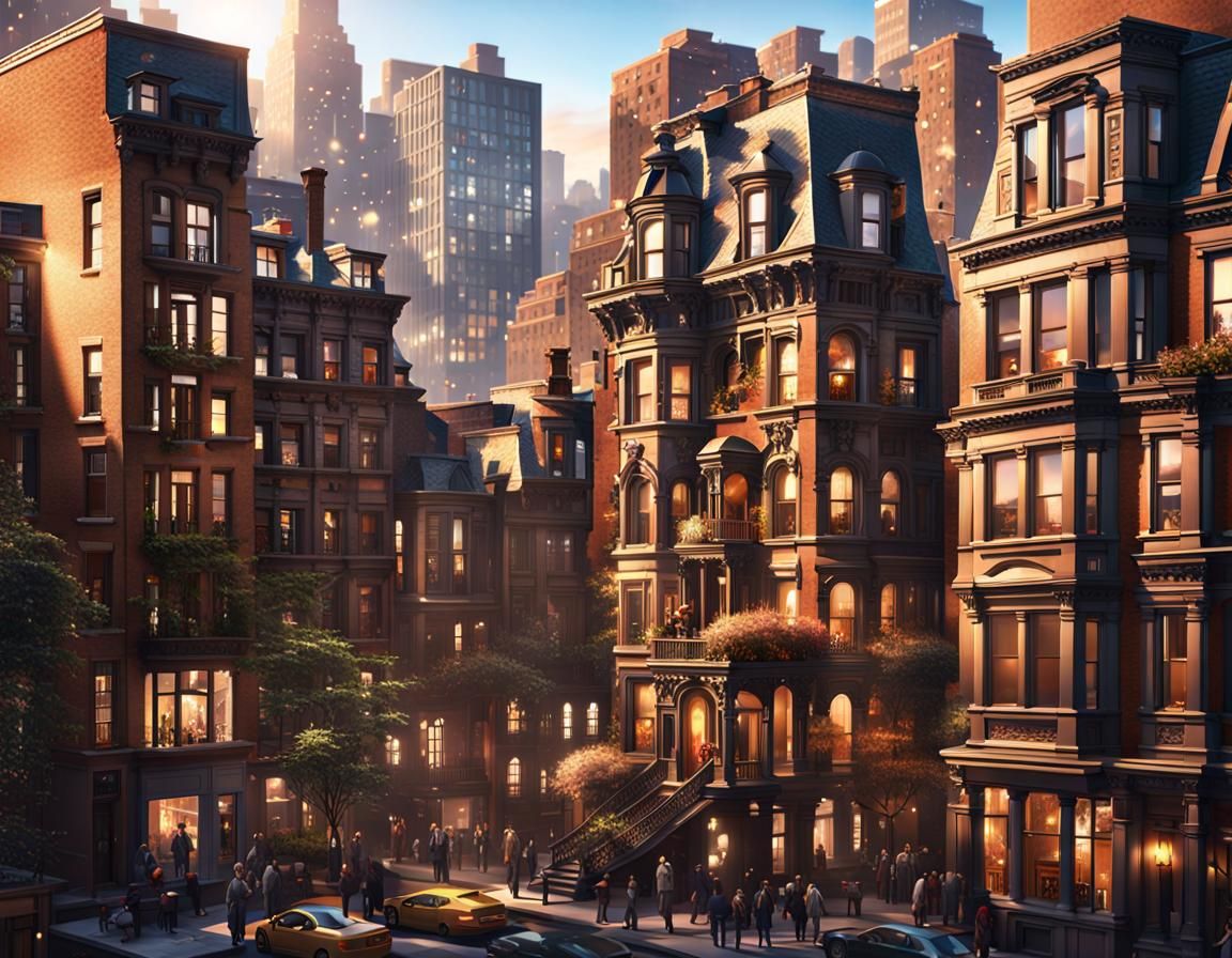 New York view - AI Generated Artwork - NightCafe Creator