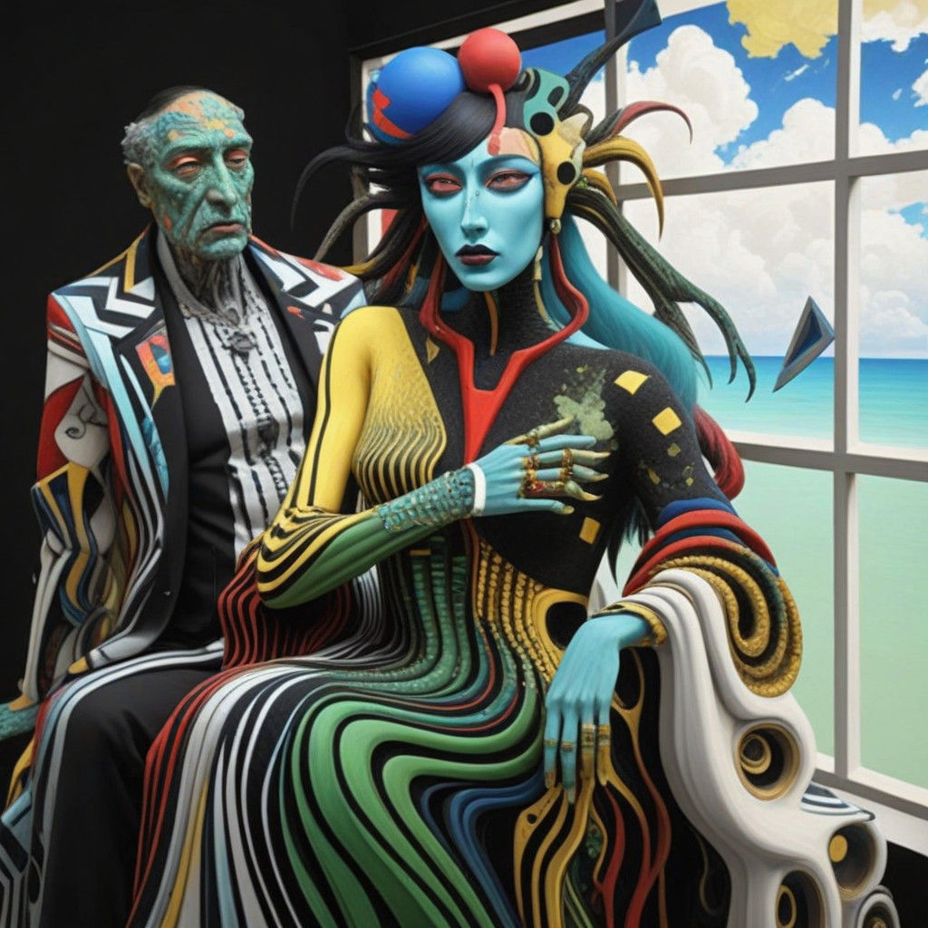 Painted, Colored, Modernist, Abstract, Cubist, Dada, Surrealist ...