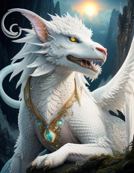 Wisdom Dragon - AI Generated Artwork - NightCafe Creator