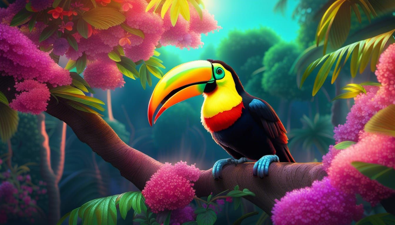Keel-billed Toucan 2 : r/nightcafe