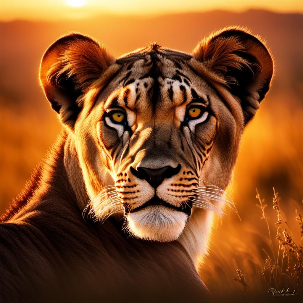 Serengeti Liger - AI Generated Artwork - NightCafe Creator