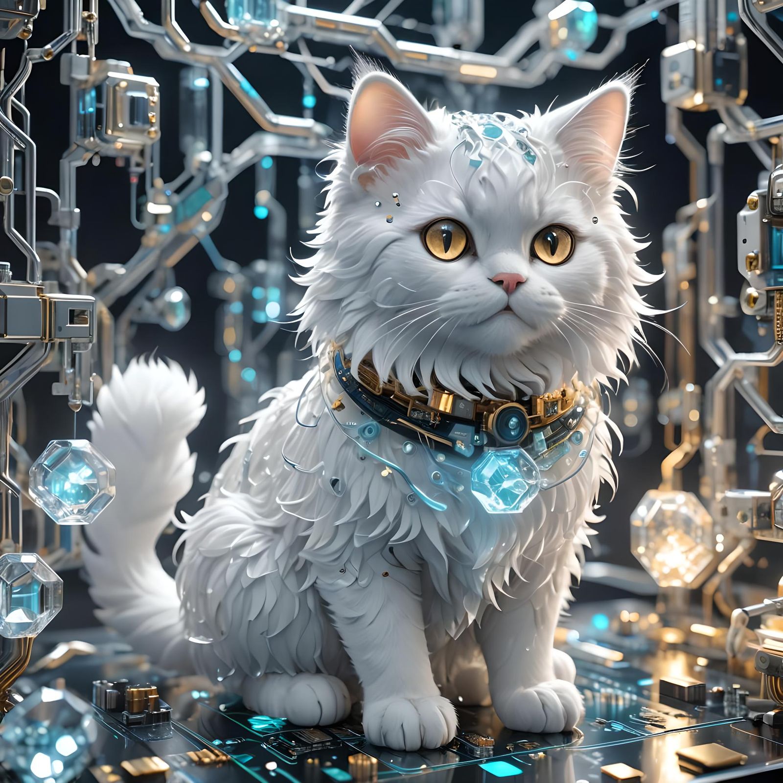 You has a fluffy computer. - AI Generated Artwork - NightCafe Creator