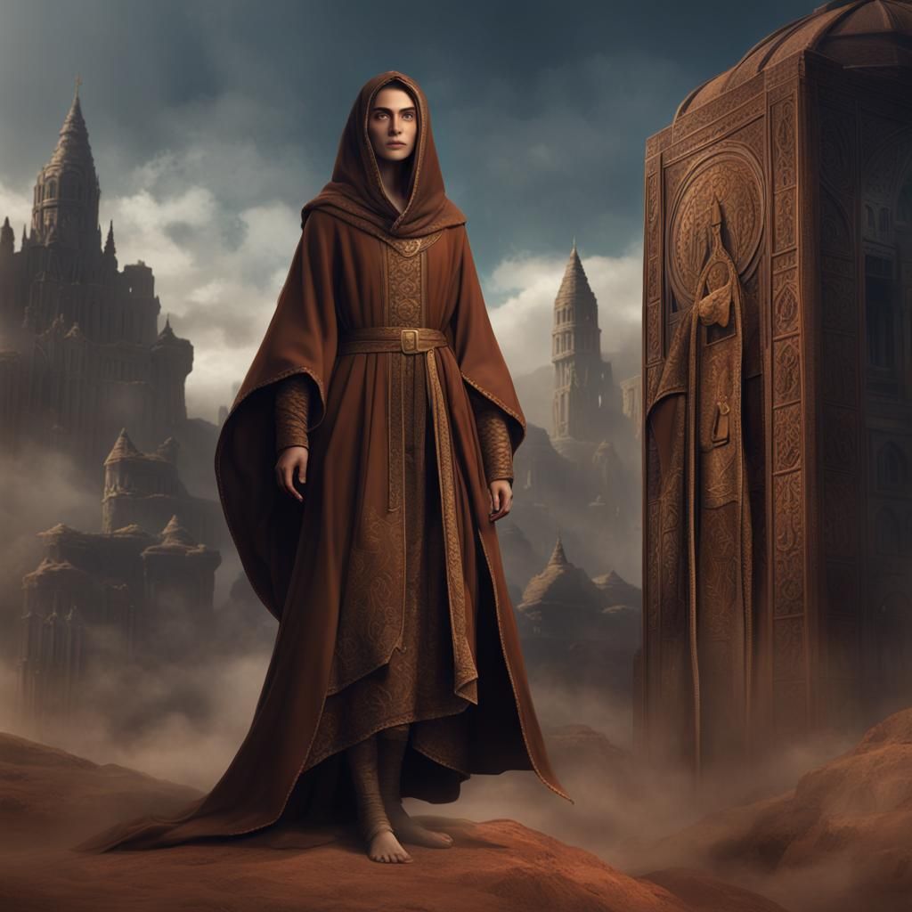 A beautiful woman in an ominous fantasy setting. - AI Generated Artwork ...