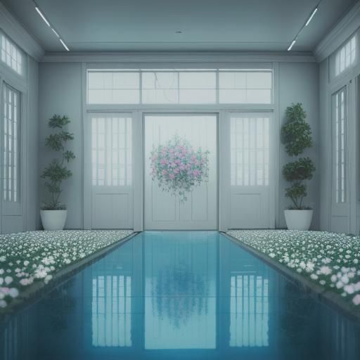 Liminal Poolroom - AI Generated Artwork - NightCafe Creator