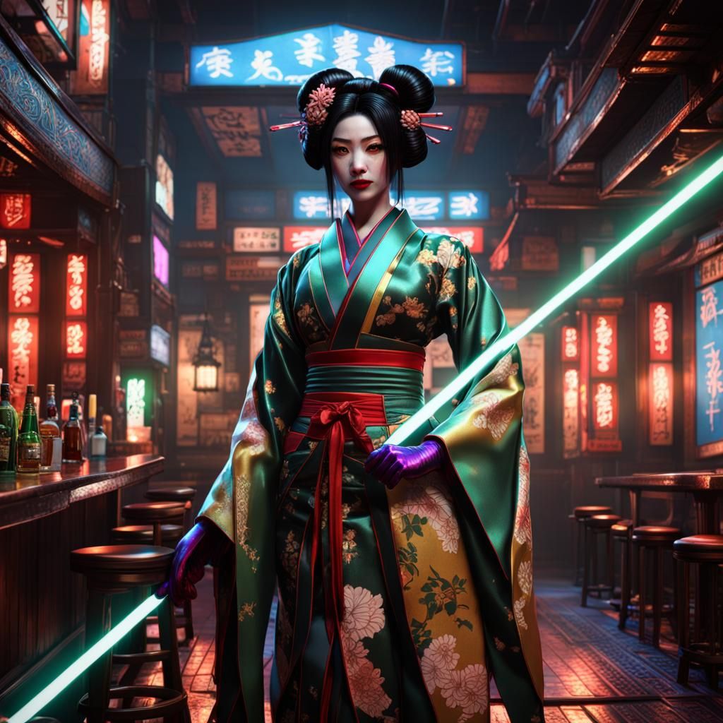 Wonderful Geisha - AI Generated Artwork - NightCafe Creator