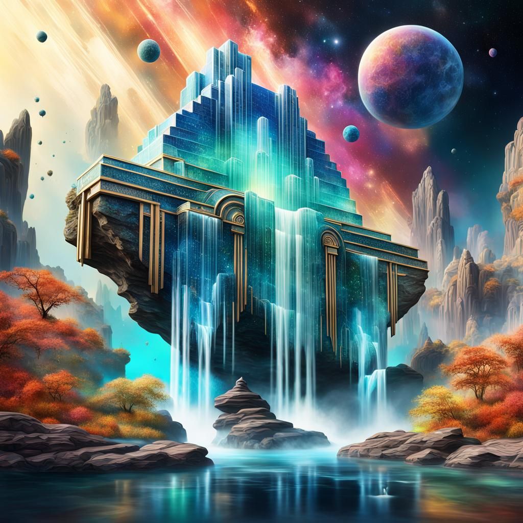 Art Deco construct - AI Generated Artwork - NightCafe Creator