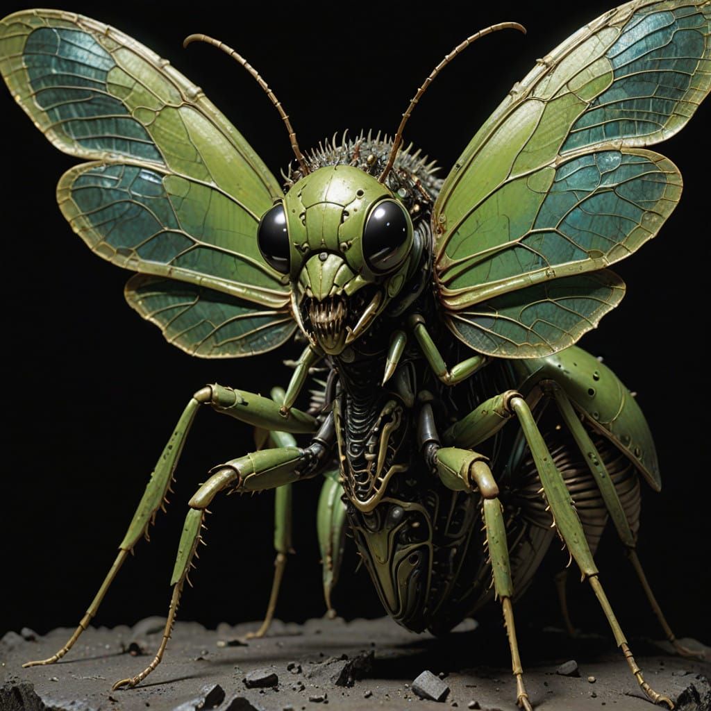 Emerald Abomination - Grotesque, Biomechanical Abomination i...