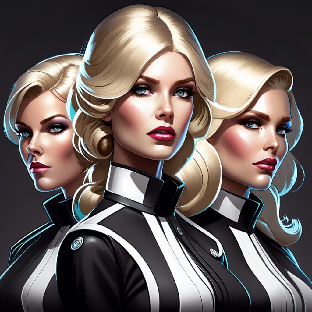 The Stepford Cuckoos - X-Men - AI Generated Artwork - NightCafe Creator