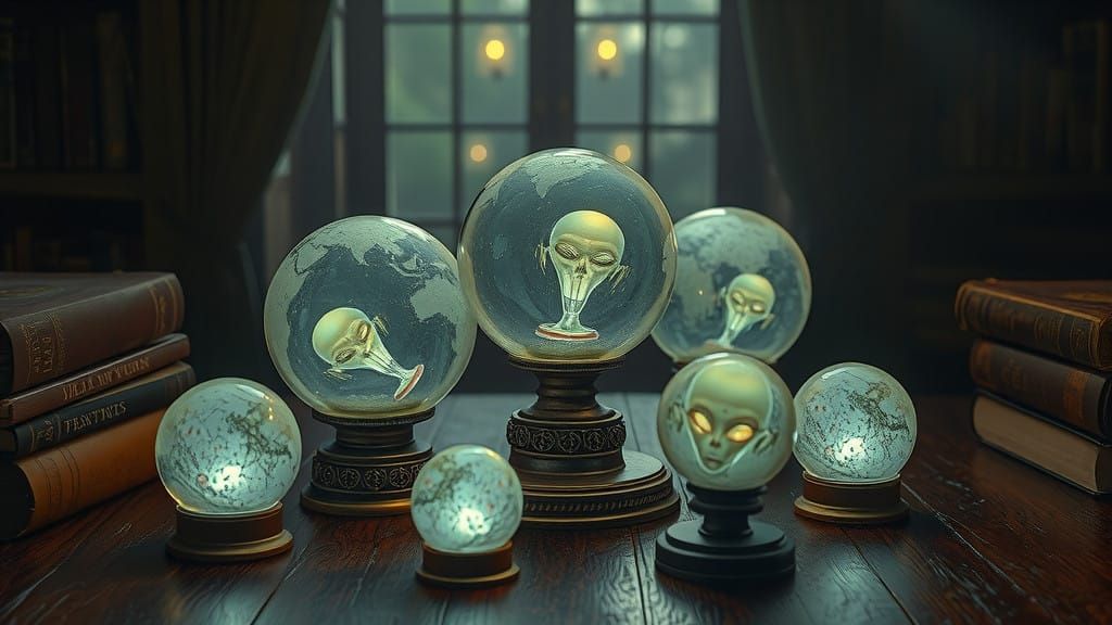 https://urnasemper.substack.com - Surrealist Alien Globes in...