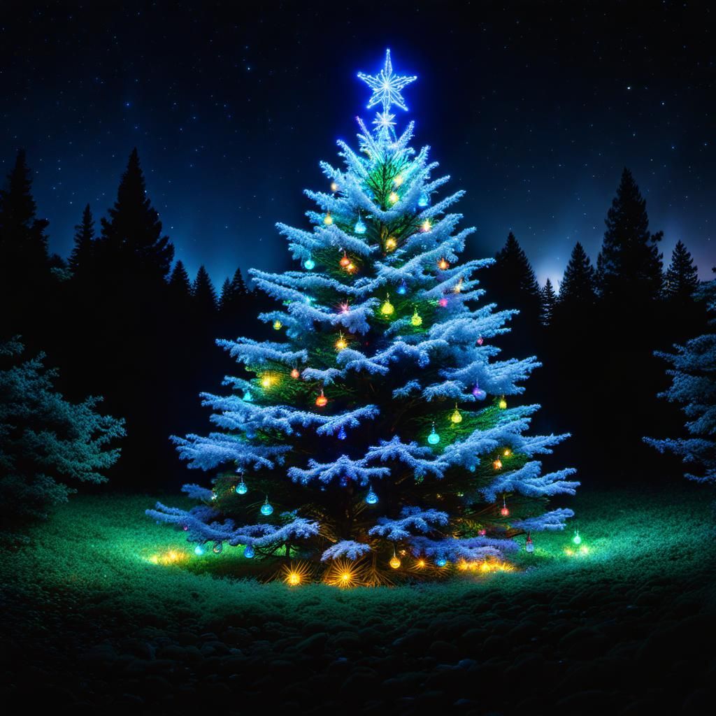 Natural Ethereal Christmas Tree. 2 - AI Generated Artwork - NightCafe ...