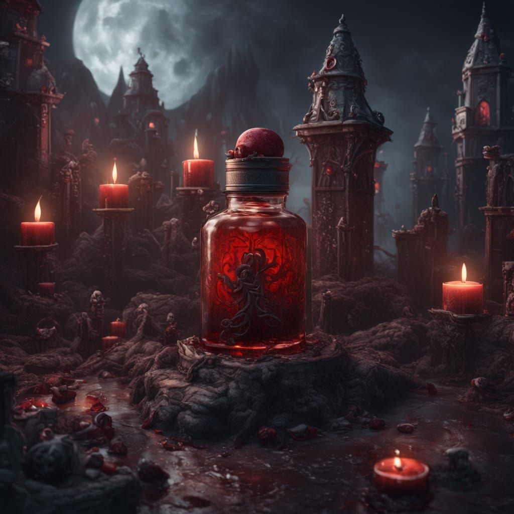 Vampire Transformation Potion - Ethereal Vampire Potion in F...