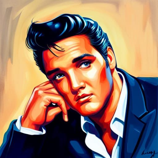 The one and only Elvis Presley - AI Generated Artwork - NightCafe Creator