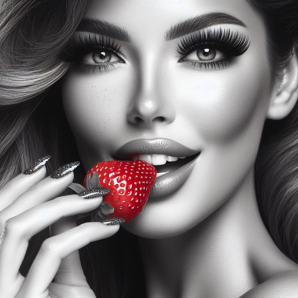 Portrait in selective color -4 - AI Generated Artwork - NightCafe Creator