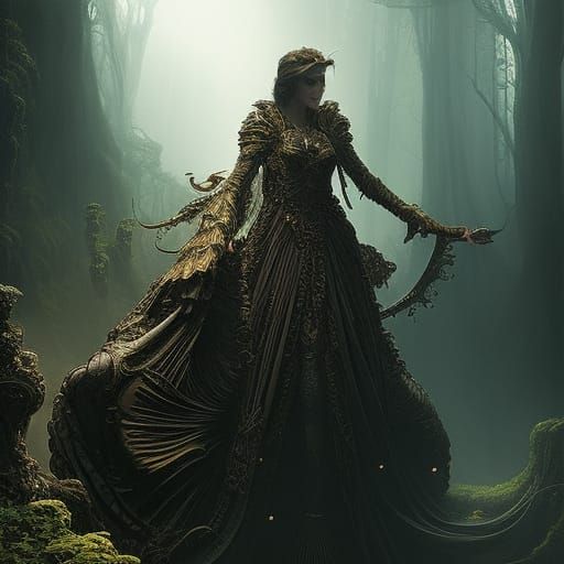 Beautiful portraits of women/females in dark horror fantasy - AI ...