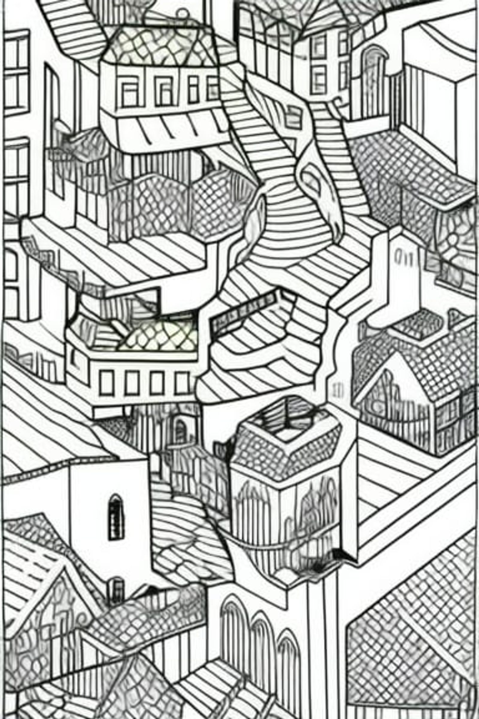 Mc Escher Coloring Pages Free