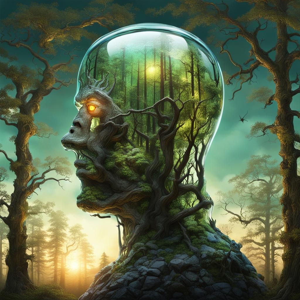 Ultrafine detailed, insanely detailed Hyperealistic Forest inside a ...