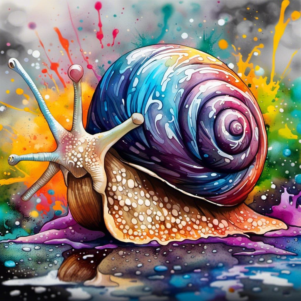 A mutant snail - AI Generated Artwork - NightCafe Creator