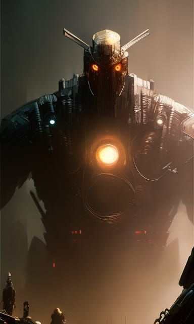 Goliath MECH-BOT - AI Generated Artwork - NightCafe Creator
