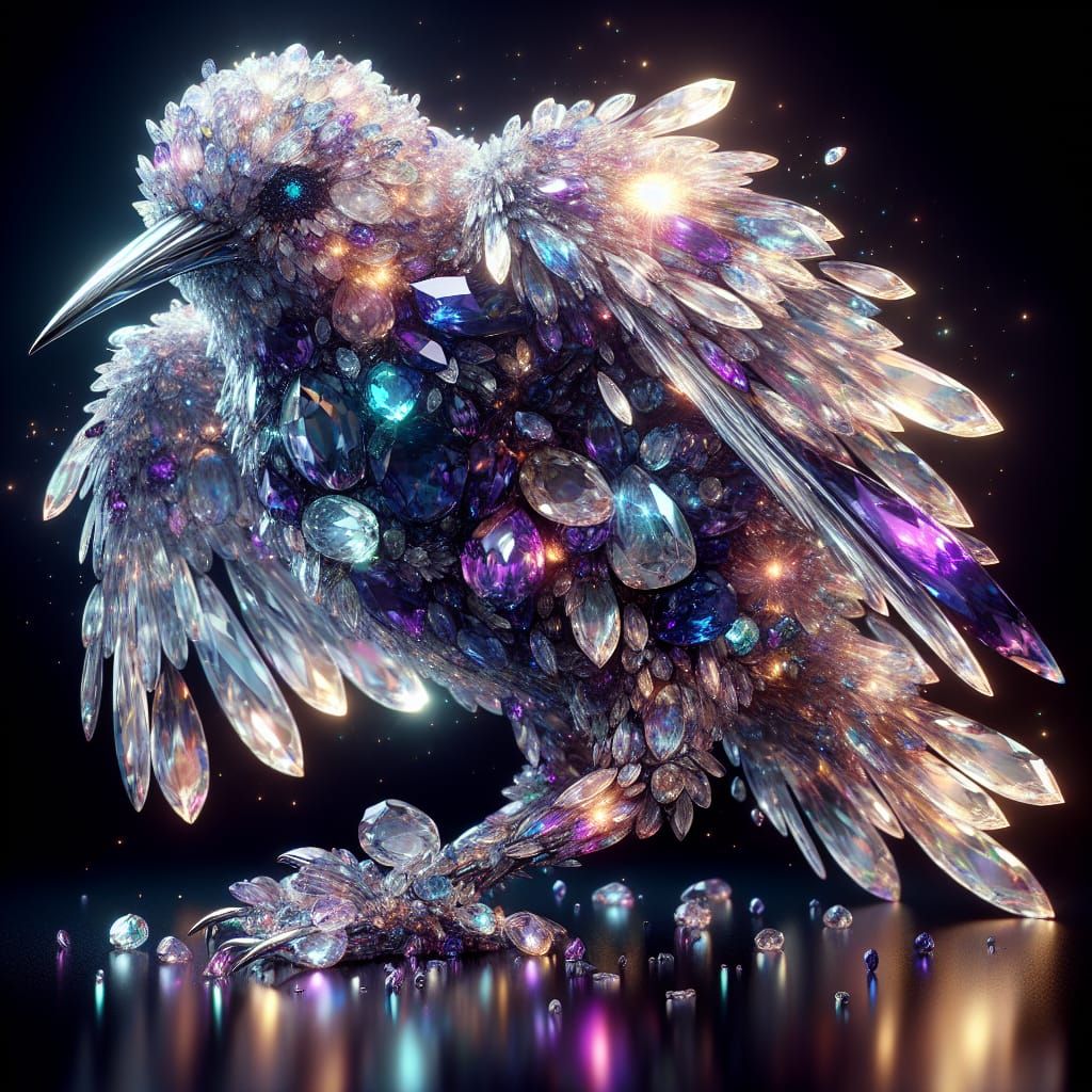 crows love sparkly things - AI Generated Artwork - NightCafe Creator