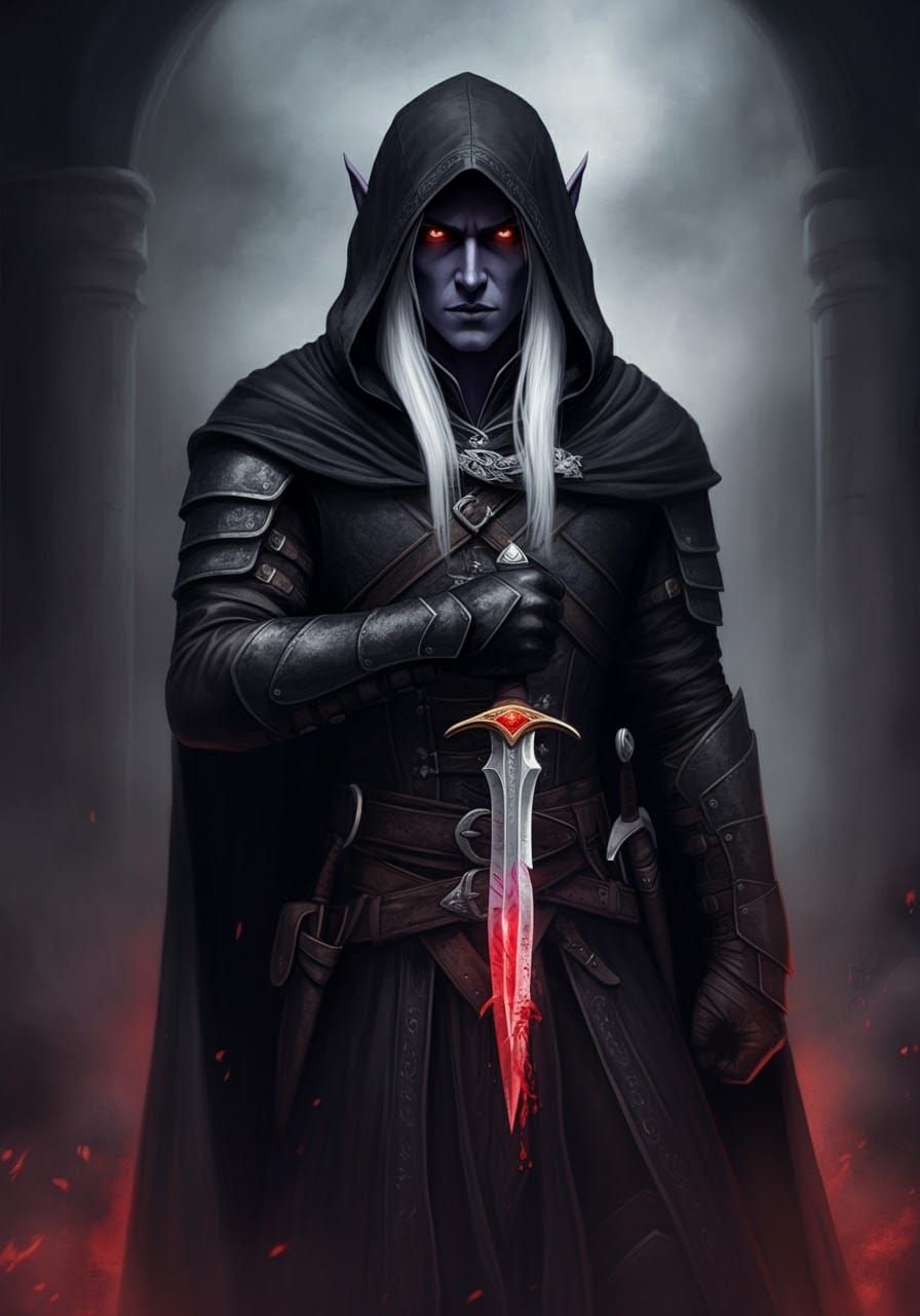 Drow Rogue - AI Generated Artwork - NightCafe Creator