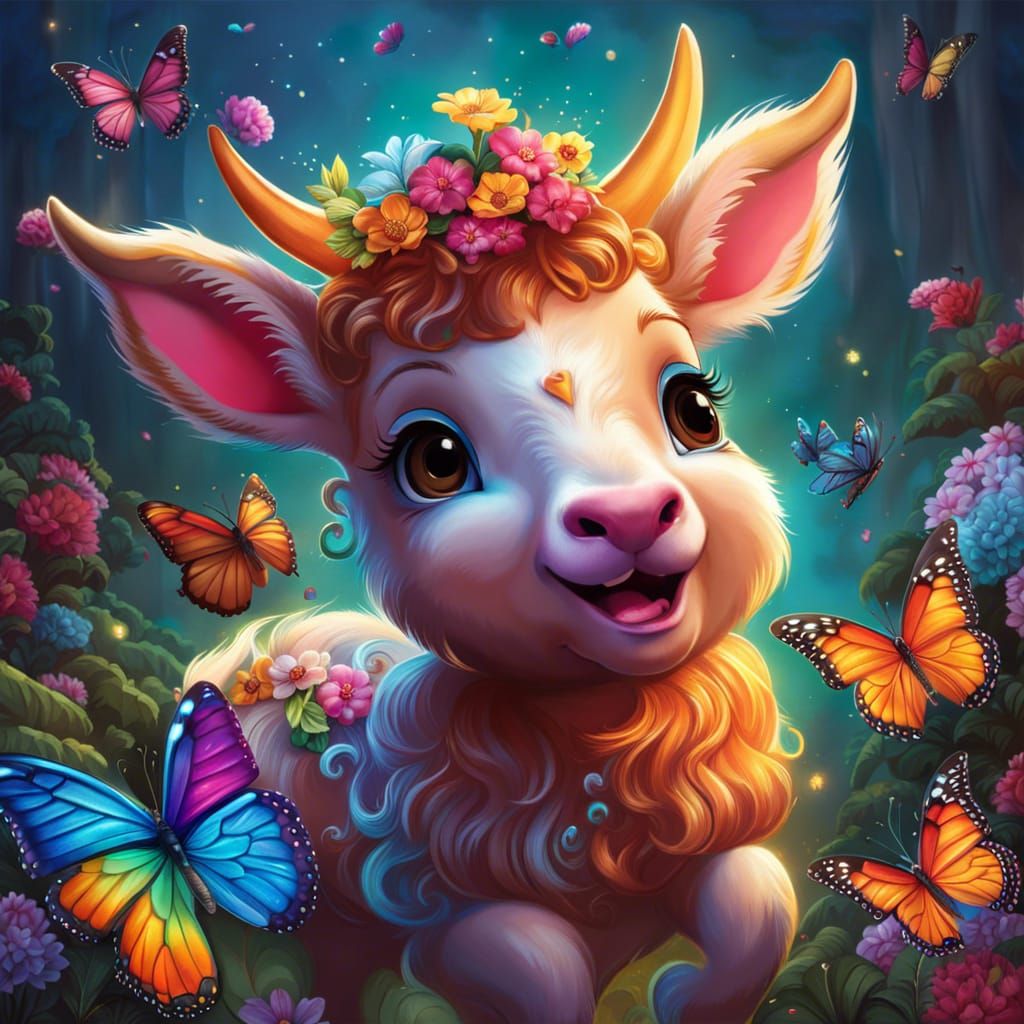 Playful baby centaur - AI Generated Artwork - NightCafe Creator