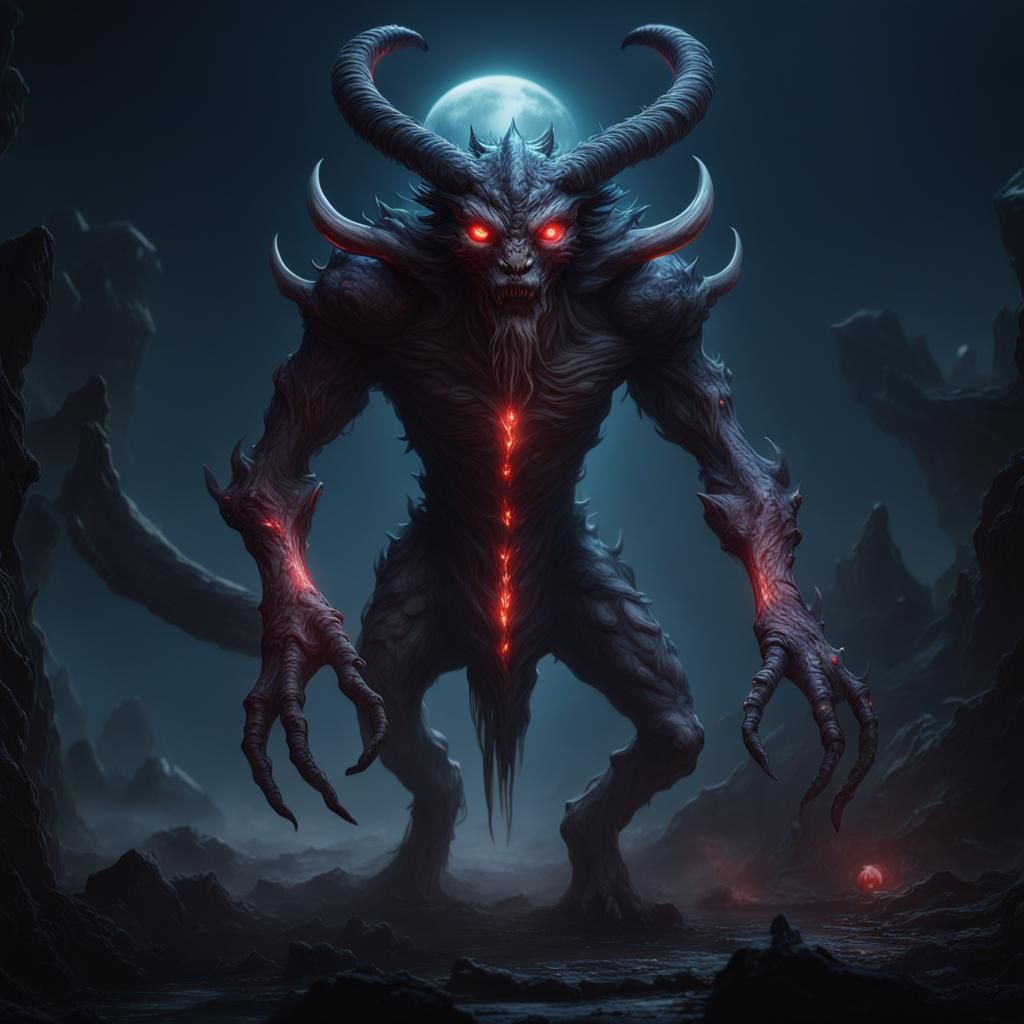 Nightmare Goat - AI Generated Artwork - NightCafe Creator