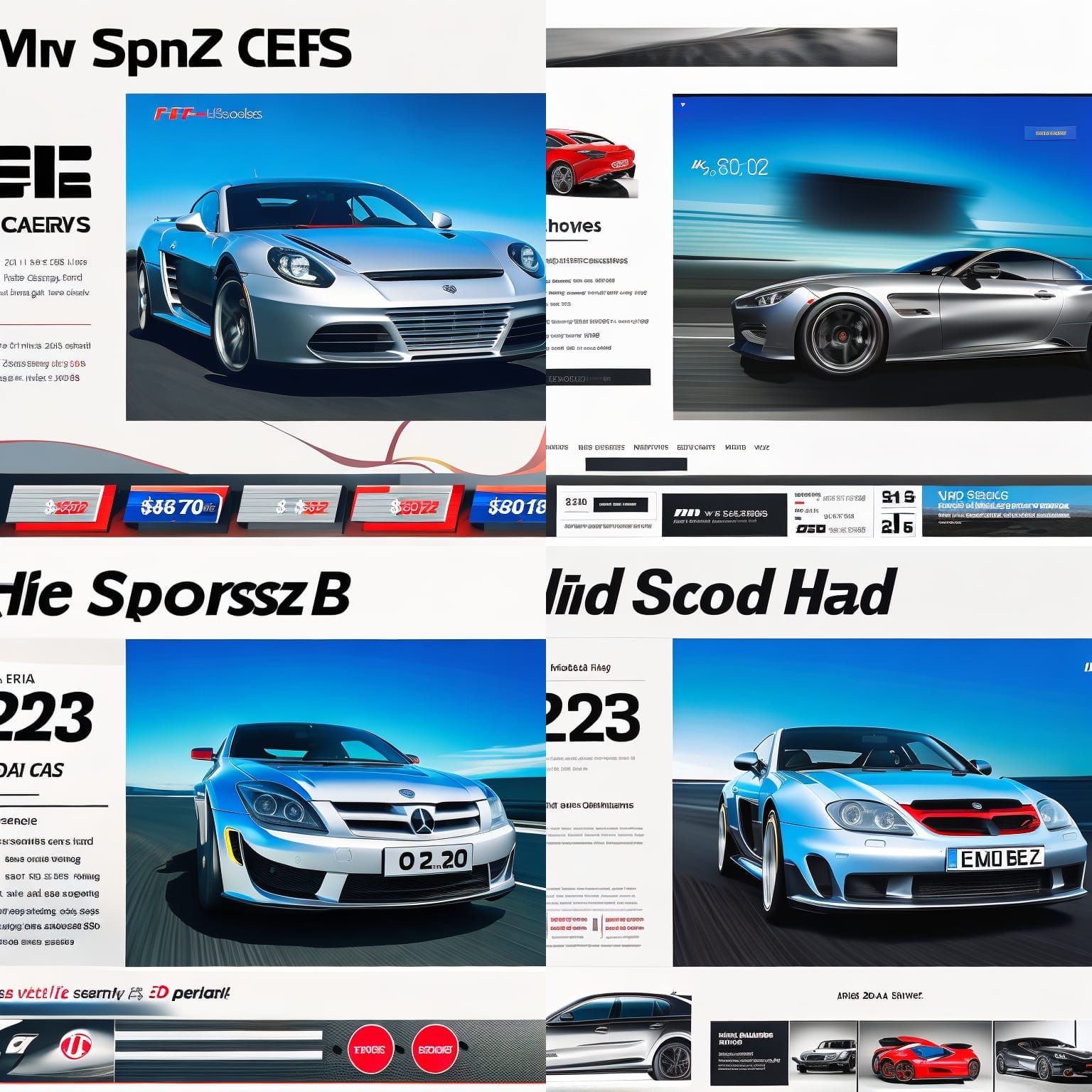 website template with carousel for selling second-hand cars. high ...