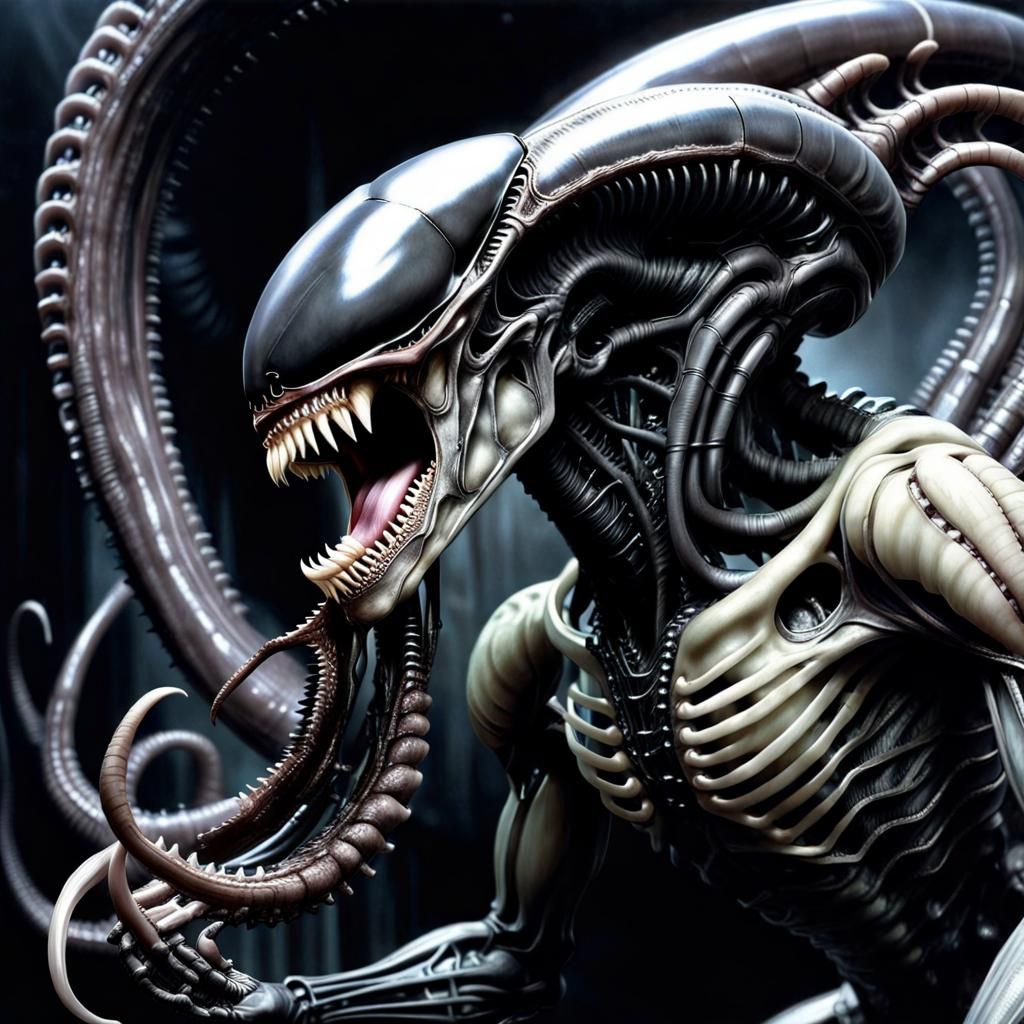 Bio Art Experimentation, xenomorph venom alien space invasion HR Giger ...