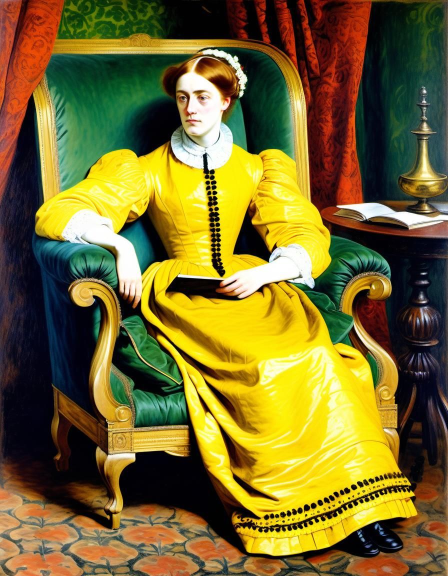 Lady in yellow - AI Generated Artwork - NightCafe Creator