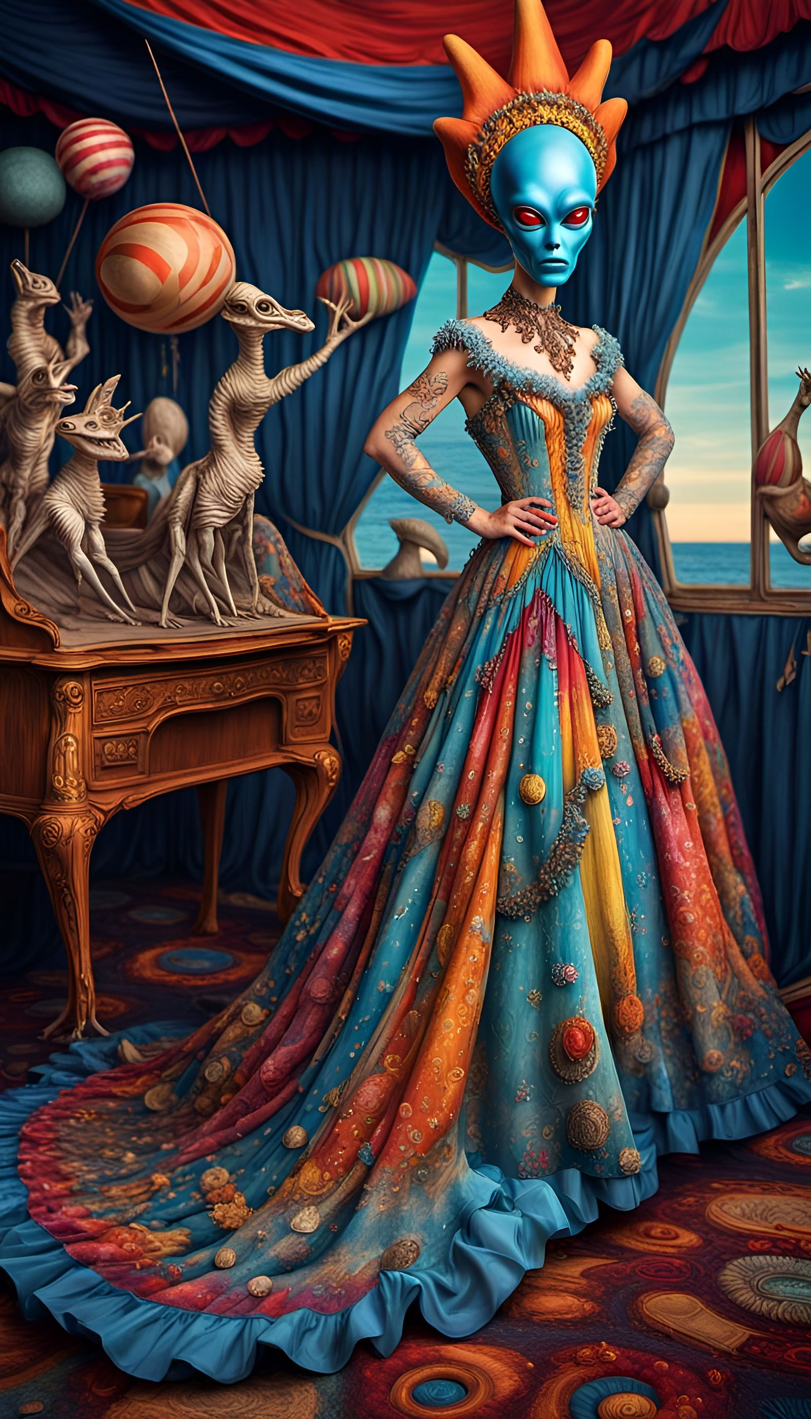 A Whimsical and Fun Alien Circus 32 - AI Generated Artwork - NightCafe ...