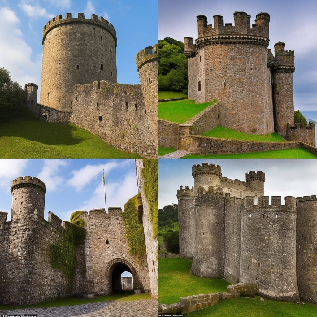Realistic Medieval Castle - AI Generated Artwork - NightCafe Creator