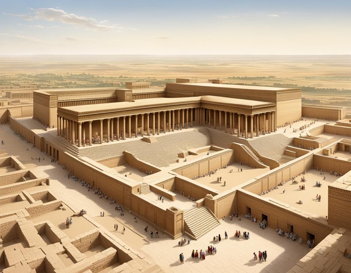 The ancient Library of Ashurbanipal in Nineveh - AI Generated Artwork ...