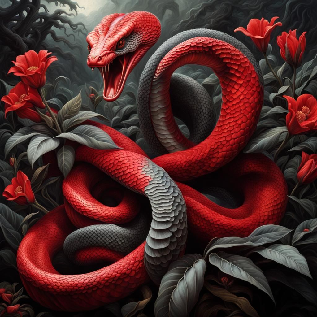 Red cobra - AI Generated Artwork - NightCafe Creator