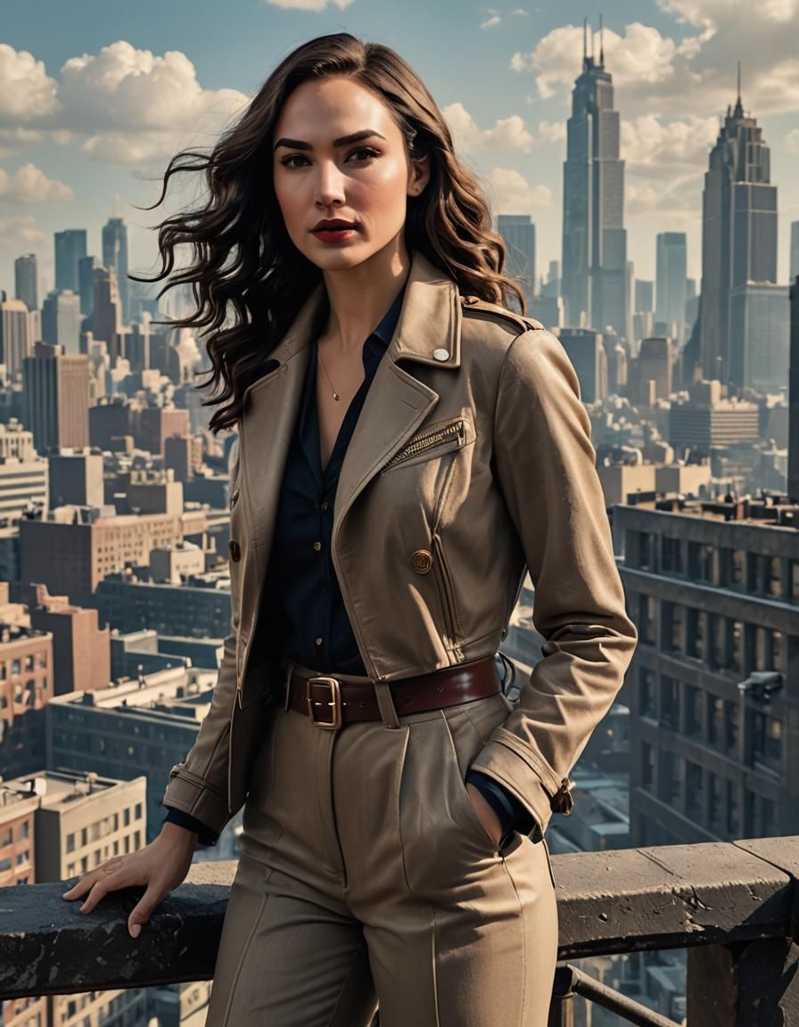 Gal Gadot in the 1970s - AI Generated Artwork - NightCafe Creator