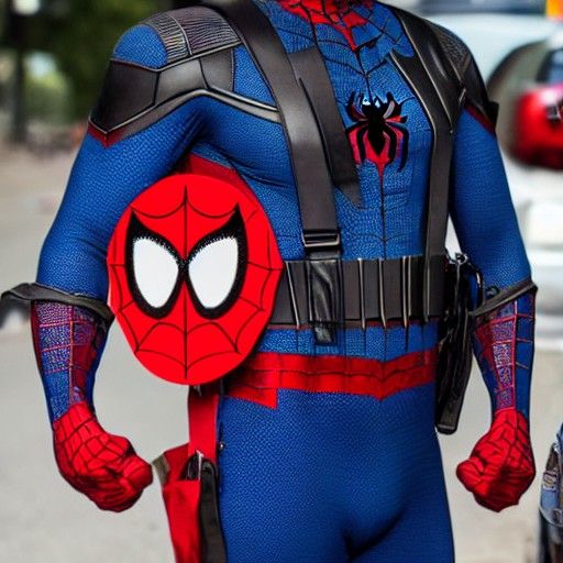 Spiderman dressed as a cop - AI Generated Artwork - NightCafe Creator