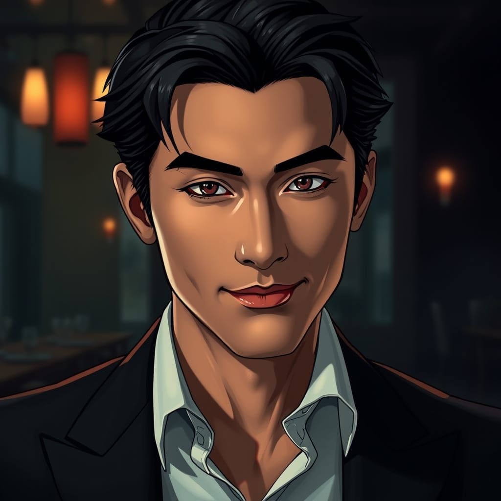 Suave AI Companion with Seductive Voice - AI Art