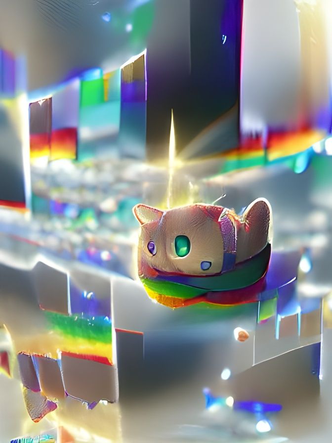 Nyan Cat Macro Photo - AI Generated Artwork - NightCafe Creator