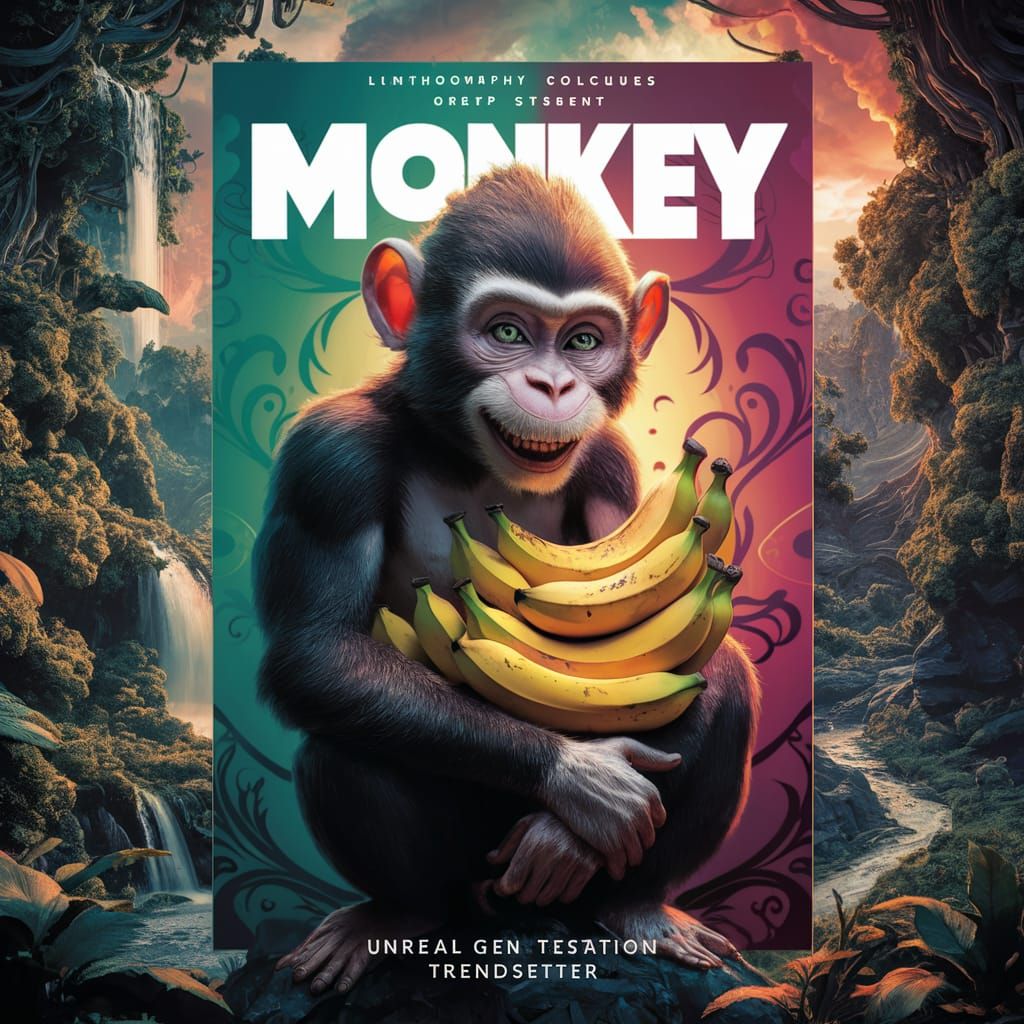 Monkey cover - AI Generated Artwork - NightCafe Creator