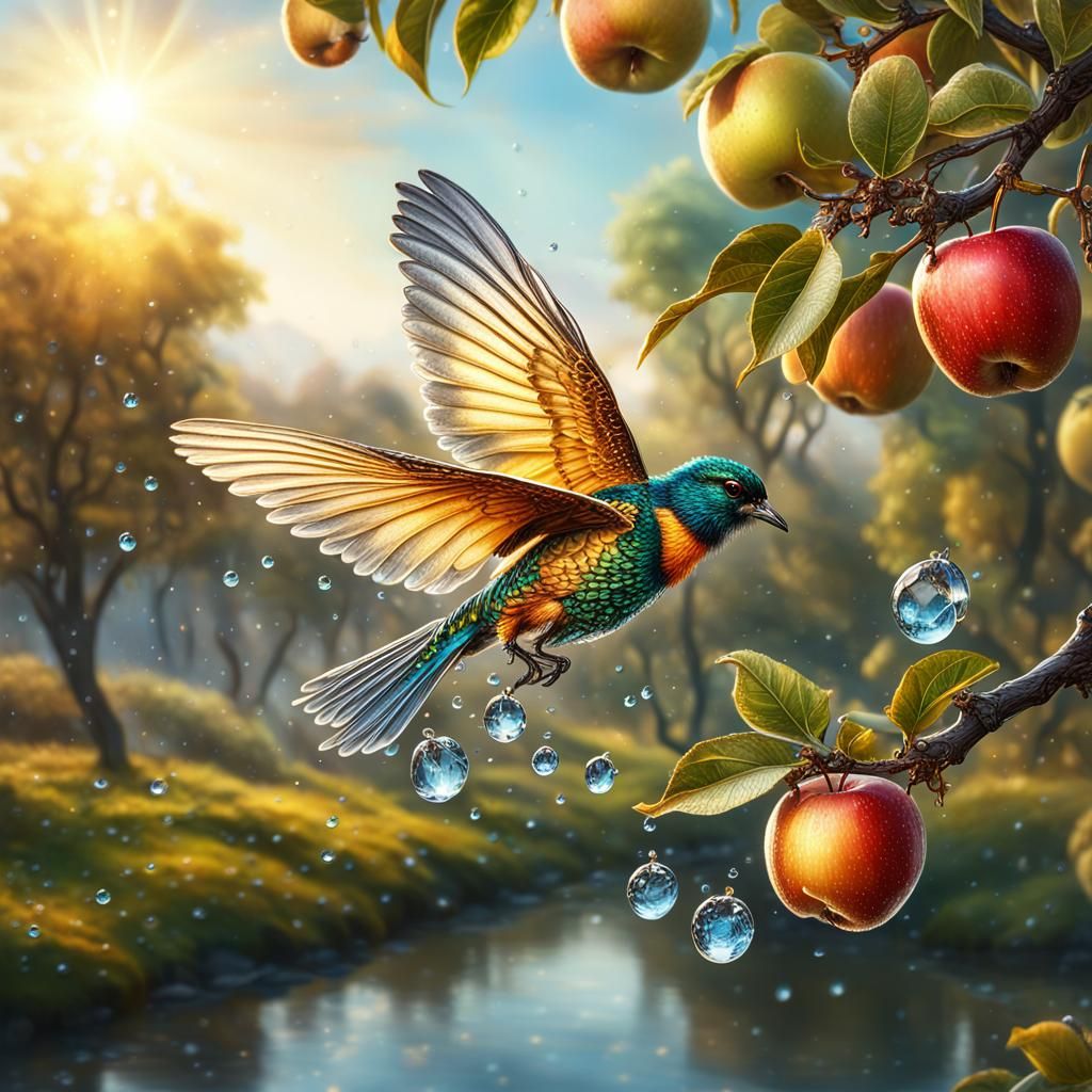 Flying Jewel - AI Generated Artwork - NightCafe Creator