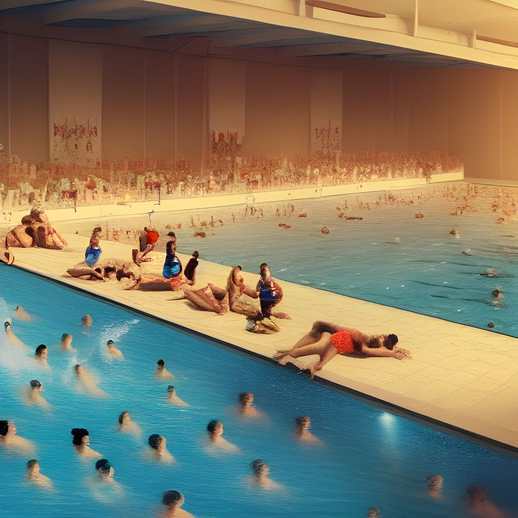 People in the Swimming Pool - AI Generated Artwork - NightCafe Creator