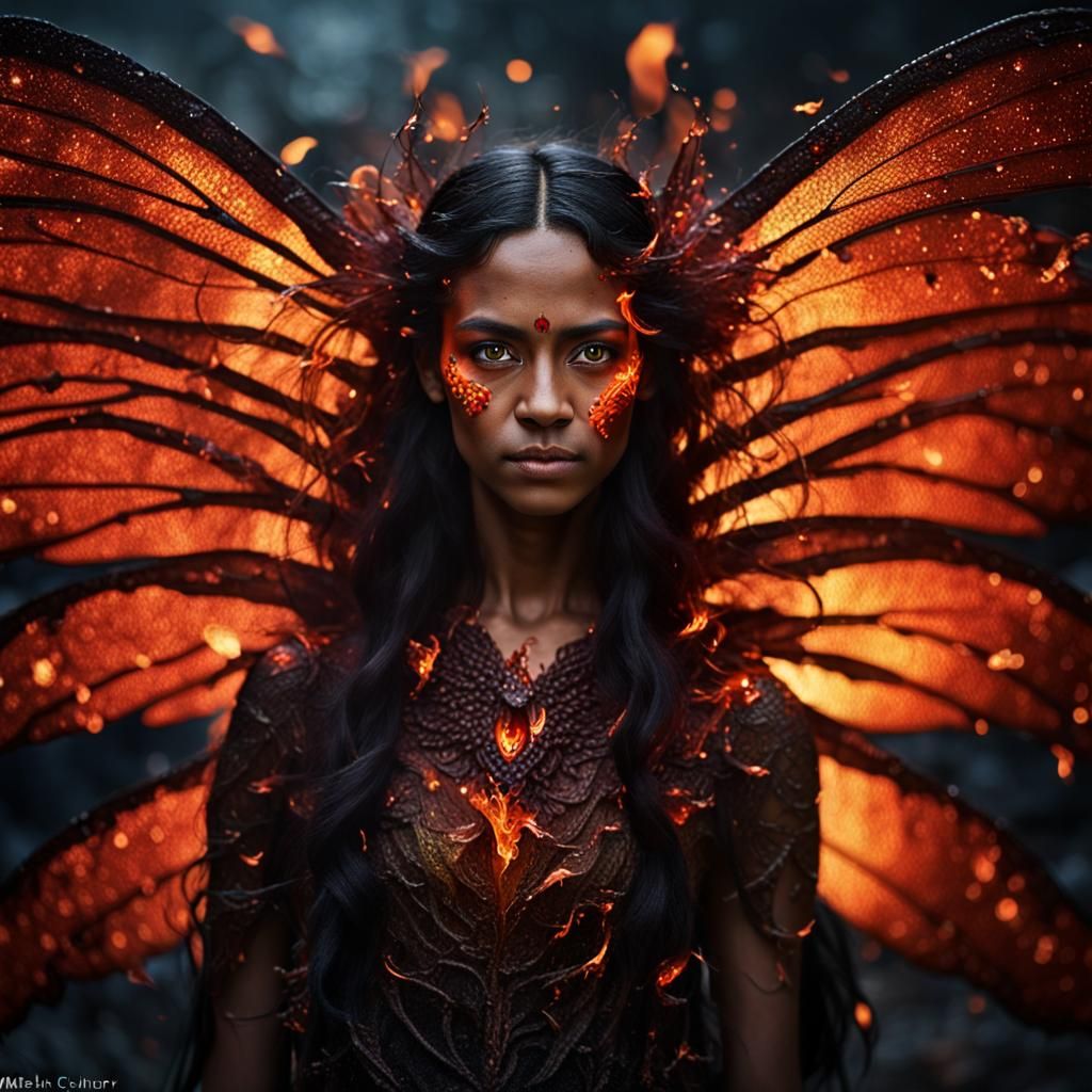 Fire Fairy - AI Generated Artwork - NightCafe Creator
