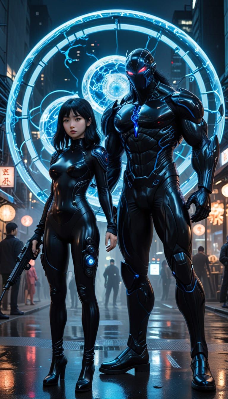 GANTZ: Zero - Apocalyptic Cityscape Devastated by Yokai Mons...